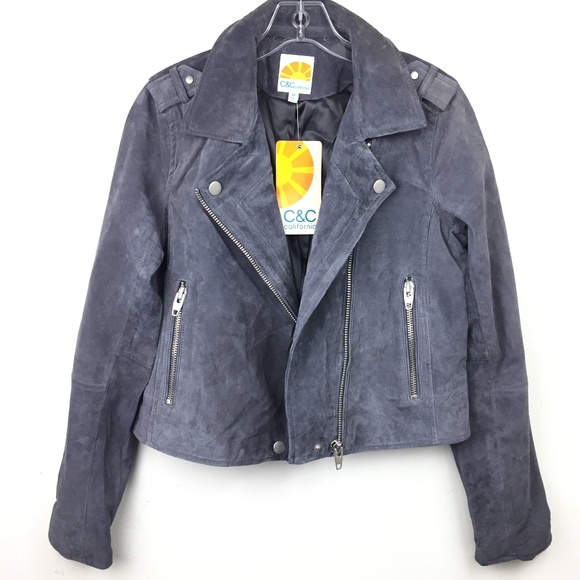 C&C California | Jackets & Coats | C C California Suede Motorcycle ...